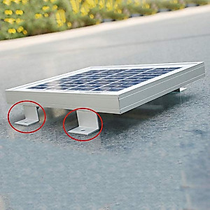 DGZZI Solar Panel Z Bracket Mounting Kit for RV, Roof, Boat, Off Grid 4 Set