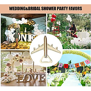 40PCS Airplane Bottle Opener for Wedding Favors Air Plane Travel Beer Bottle Openers for Guests,Party Souvenirs or Decorations