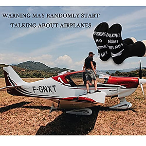 2PAIRS Funny Airplane RC Pilot Flying Gift Warning May Randomly Start Talking About Airplanes Socks (Talking About Airplanes)