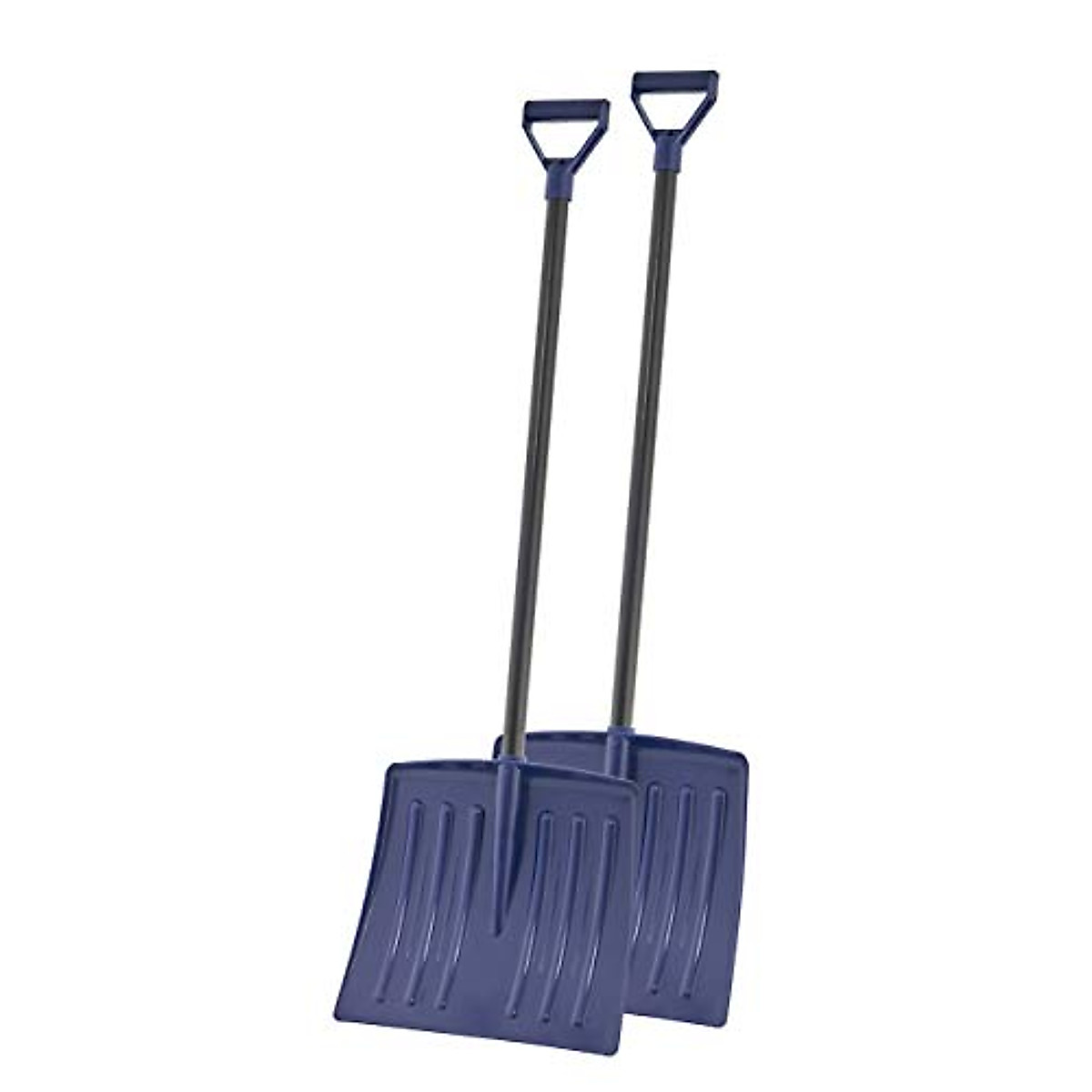Superio Kids Snow Shovel for Driveway, Plastic Heavy Duty Shovel for Snow Removal with D Grip Metal Handle Small Navy Blue Kids Shovel Sturdy, 35“ Height, Durable Plastic 12" Wide Blade, Snow Fun (3)