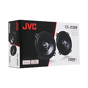 JVC CS-J520X 5.25-Inch 2-Way Coaxial 250W Speakers, Set of 2