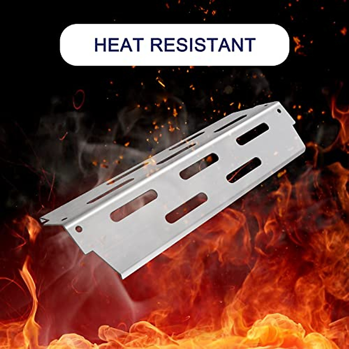 Secbinw Flavorizer Bars Applicable to Weber Genesis II 300 Series, ii 310, ii 330, ii S310, 66033, 66796, 66041, Gas Grill Stainless Steel Seasoning Stick Heat Deflector Barbecue Accessories (3+5)