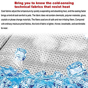 Dog Cool Vest Instant Cooling Clothes Summer Pet Breathable Mesh Instant Cooling Absorb Water and Evaporate Quickly Dogs Cool Jacket with Reflective Strip for Puppy Small Medium and Large Breed Dogs