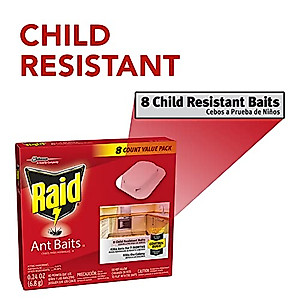 Raid Ant Killer Baits, For Household Use, Kills the Colony, Kills Ants for 3 Months, Child Resistant, 4 Count