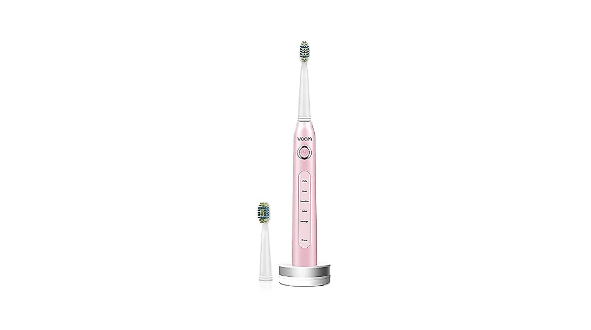 Voom Sonic Pro 5 Electric Toothbrush for Adults | Ultrasonic, 5 Modes
