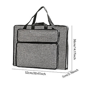 Portfolio Folder 8K Waterproof Art Bag with Handles Large Capacity Portfolio Bag Organizer for Artworks Sketch Board Artist Supply Storage.