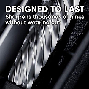 POWERME Electric Pencil Sharpener - Pencil Sharpener Battery Powered for Kids, School, Home, Office, Classroom, Artists – Battery Operated Pencil Sharpener For Colored Pencils, Ideal For No. 2 (Black)