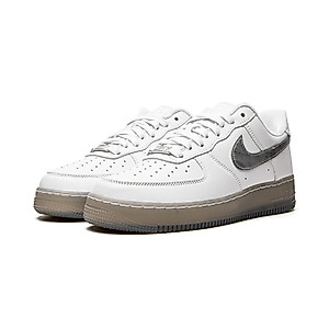 Nike men and womens Air Force 1 DX3945 100 White/Metallic Silver - Size 13