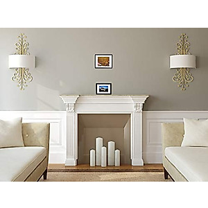 A4 Black Wood 21 x 29.7 cm Picture Frame with 13.8x20cm Mat - Includes Hanging Hardware and Easel - Real Glass - Horizontal and Vertical for Wall or Tabletop - International Size - 8.3x11.7 Inch