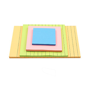 Vanpad (15 Pack) Super sticky Notes, Bright Colors Self-Stick Pads, Easy to Post for Home, Office, Notebook