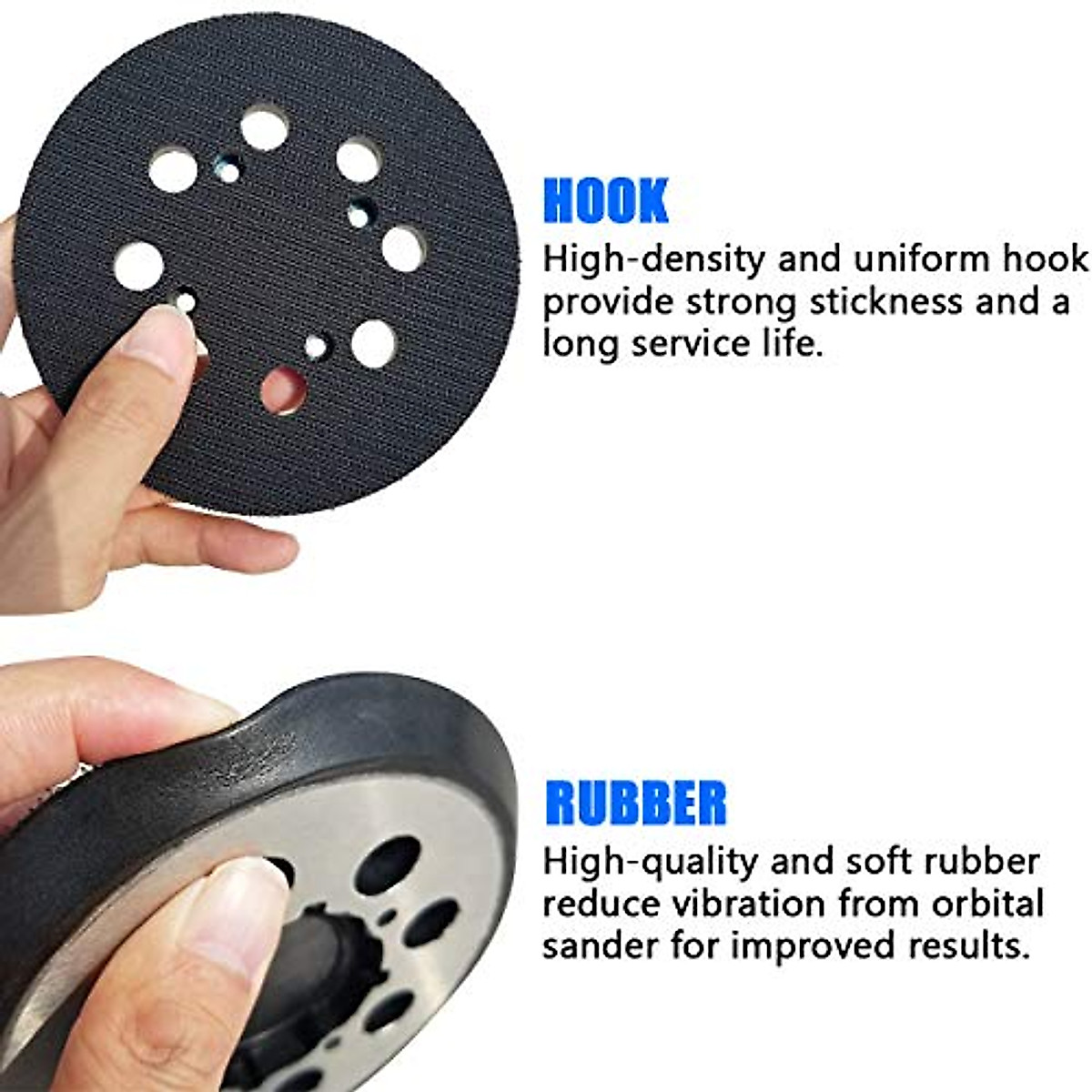 Replacement Sanding Pad for DEWALT DWE6423/6423K, DWE6421/6421K, DCW210B Random Orbit Sanders - Direct Replacement for Pad Part Number DWE64233, N329079, RSP54