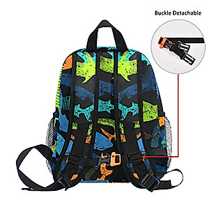 Glaphy Custom Kid's Name Backpack, Sharks Camo Toddler Backpack for Daycare Travel Personalized Name Preschool Bookbag for Boys Girls