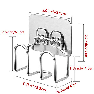 chenyesun 2 PCS of Wall Mount Pot Lid Holder ,Stainless Steel Stainless Steel Pot Pan Lid Cover Cutting Board Holder, Pan Lid Organizer Pot Hangers for Kitchen ,Bathroom, Cabinets