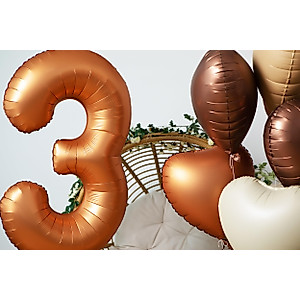 40 inch Orange Number Balloon Giant Foil Helium Balloons for 2nd Birthday Party Decorations