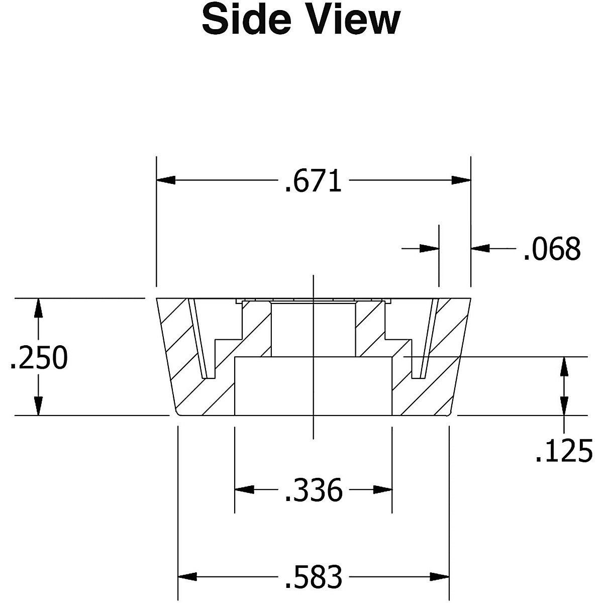 8 Small Clear Round Rubber Feet Bumpers & Stainless Steel Screws - .250 H X .671 D -Made in USA - Non Marking. Food Safe, ROHS & Prop 65 Free - Perfect for Cutting Boards, Electronics, Craft