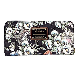 Loungefly Disney Princesses Floral Zip Around Wallet