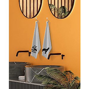 It's Not Dog Hair It's German Shepherd Glitter Absorbent Kitchen Towels And Dishcloths 16×24 Inches Set Of 2,Dog Silhouette Hand Towel Dish Towel Tea Towel For Kitchen Bathroom Decor,Dog Lovers Gifts