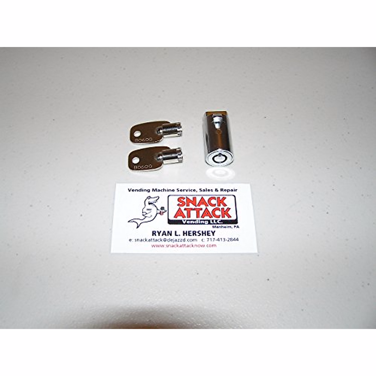 FSI, USI, WITTERN & VENDNET Snack or SODA Vending Machine B0600 Lock & (2) Keys/Free Ship!