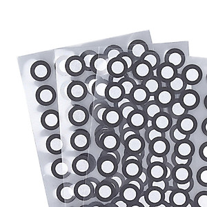 150Pcs 3D Scanning Diffuse Reflection Markers, 6.0mm Positioning Targets with Black 3D for 3D Scanner, 3D Tracking Dot, Renewed Alignment for Testing