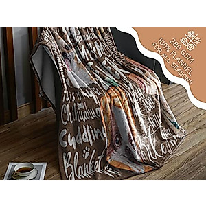 InnoBeta Chihuahua Gifts for Women, Flannel Throw Blanket for Chiwawa Chiuauaha Lovers (50"x 65") - Best Chihuahua Mom