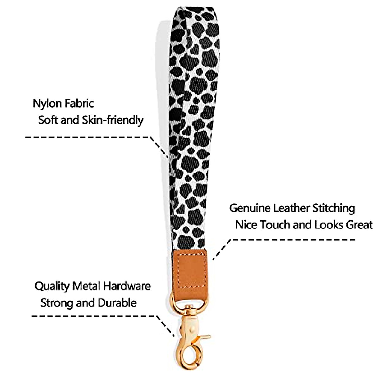 POPLOPP Wrist Lanyard for Keys, Durable Keychain Wristlet for Women Men, Cute Key Chains Strap for Car Keys, ID Holder, Wallet