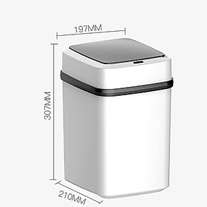 GENIGW Automatic Touchless Sensor Smart Trash Can Intelligent Dustbin Lid Induction Motion Detector Garbage Can Kitchen