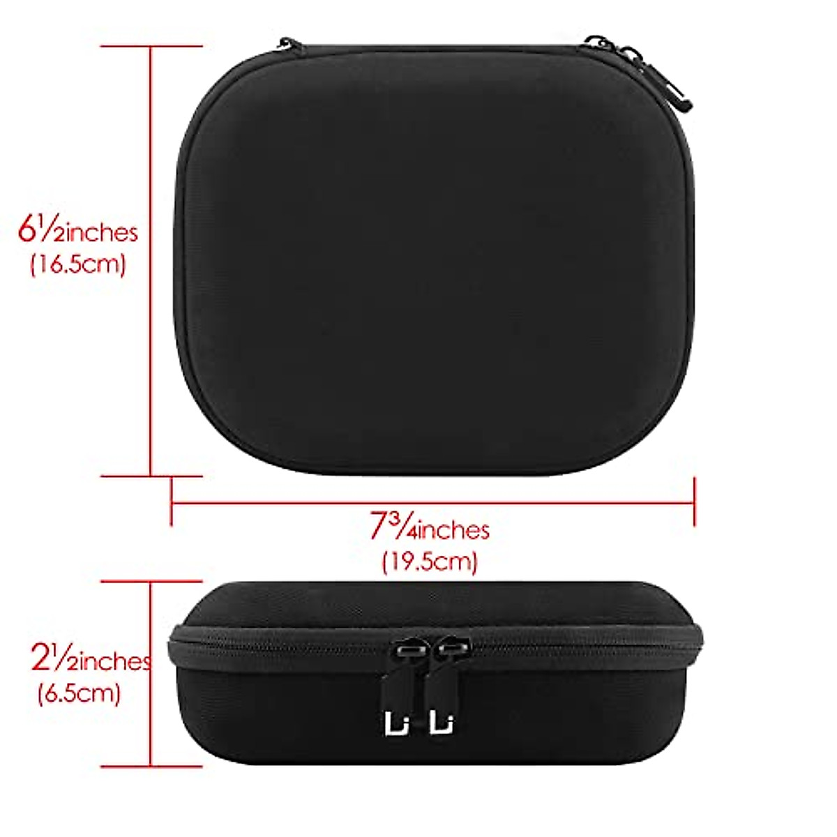 Linkidea Headphone Carrying Case Compatible with Anker Soundcore Life Q20, Q30, Q35 Hybrid Headphones, Protective Hard Shell Travel Bag with Cable, Charger Storage (Black)