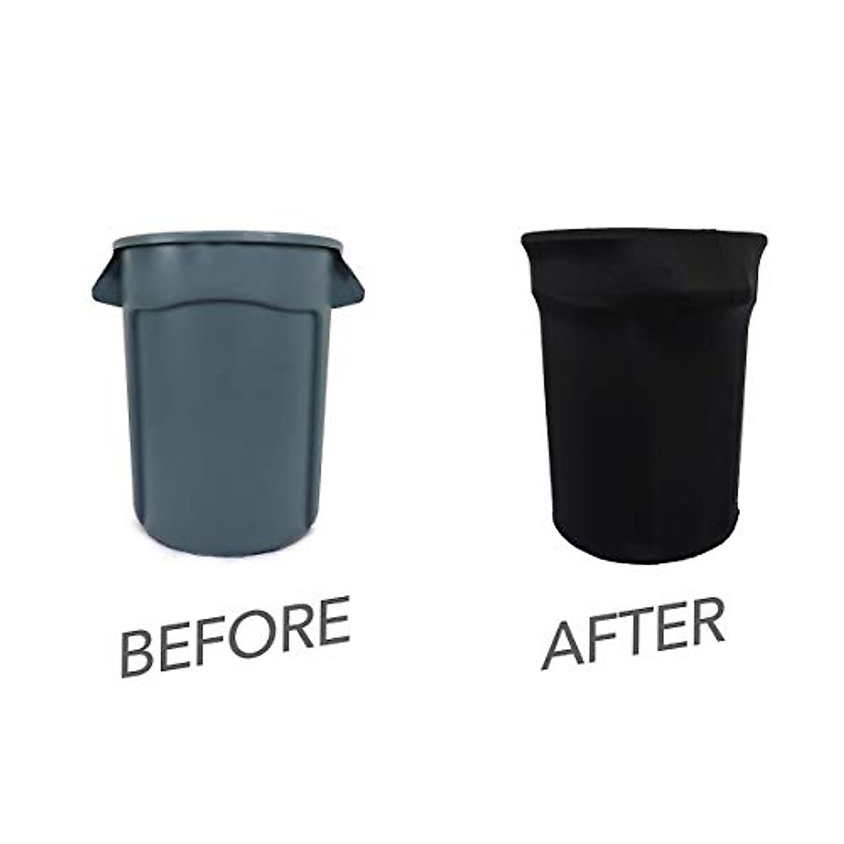 Spandex & Table Linens Spandex Stretch Trash CAN Cover 32 Gallon Round