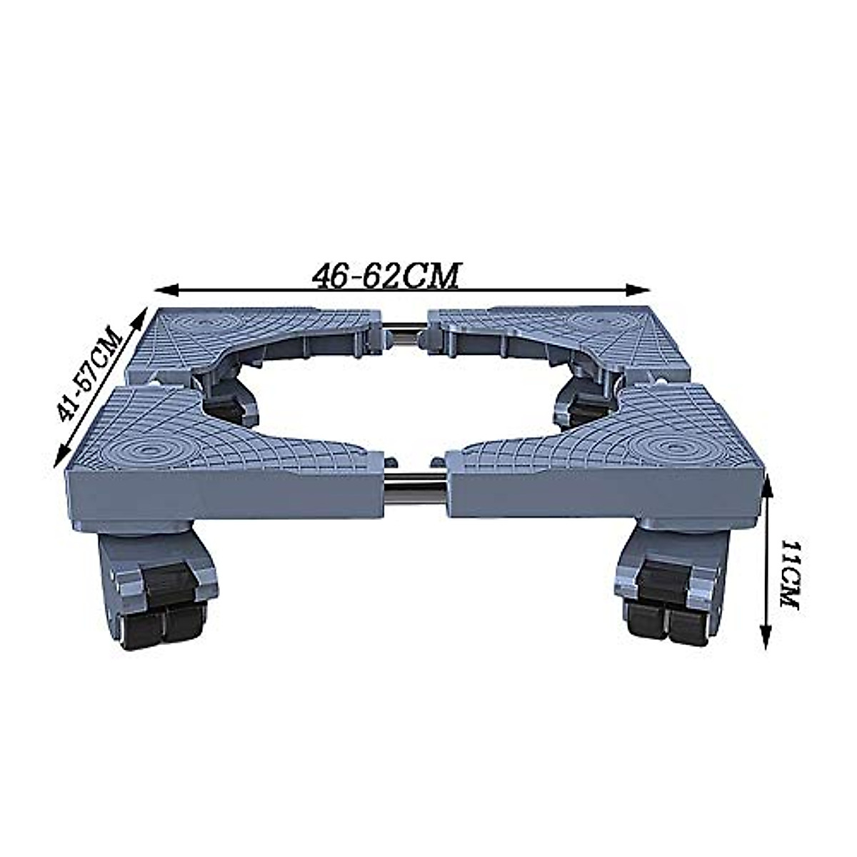 YGCBL Multifunction Portable Hand Trucks,Trolleyplastic Dolly Transport Roller Dollies Polypropylene Antirust Movable Base Universal Wheel Dryer 7Kg Capacity,Gray