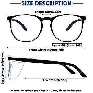 STORYCOAST Safety Glasses Anti Fog Goggles Protective Eyewear Blue Light Blocking Glasses For Men Women