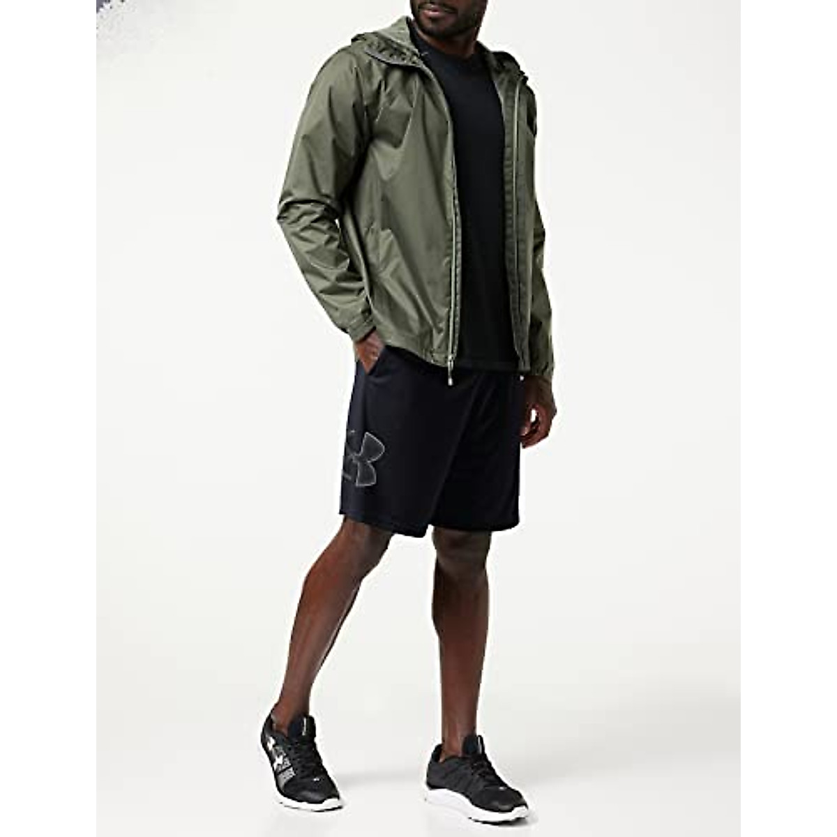 Under Armour mens Tech Graphic Shorts , Black (001)/Graphite , X-Large