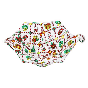 MHTTEC Bowl Cozy Christmas Cartoon Cotton Cloth Microwave Bowl Holders Large Bottom Soup Bowl Cozy for Kitchen