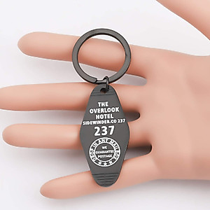 FOTAP OVERLOOK HOTEL Room 237 KEYCHAIN Hand Stamped Key Tag (OVERLOOK237 blk)