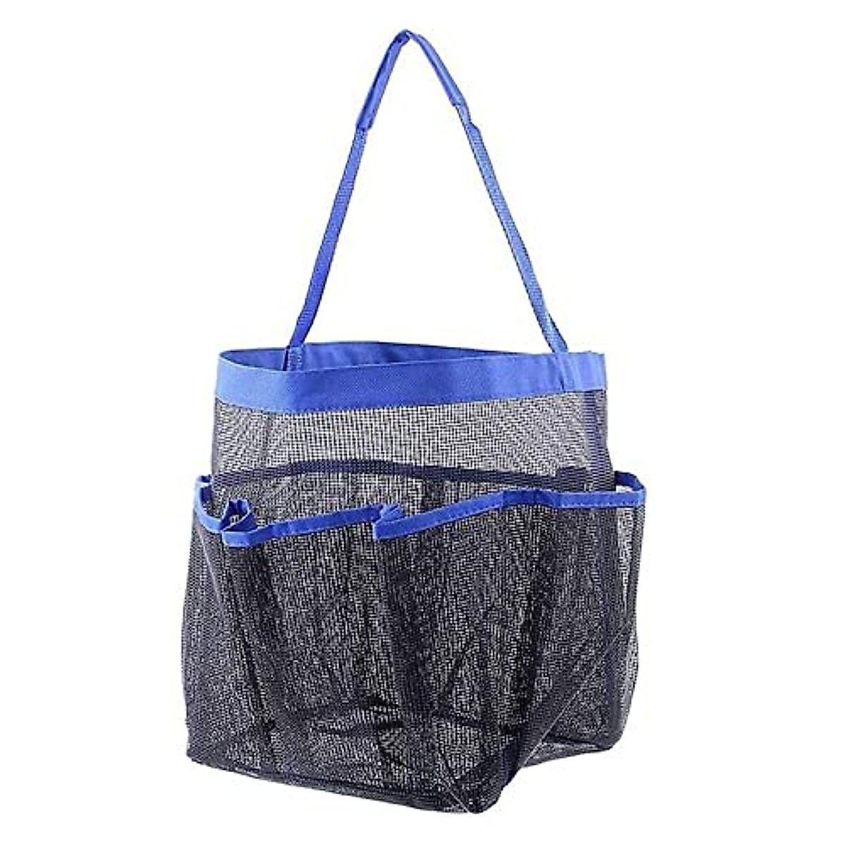 Kuchung Mesh Shower Caddy Basket for College Dorm Room Essentials Hanging Portable Tote Bag Toiletry for Bathroom Accessories Cosmetics Shampoo Soap Organizer Shower Tote for Women Men, blue