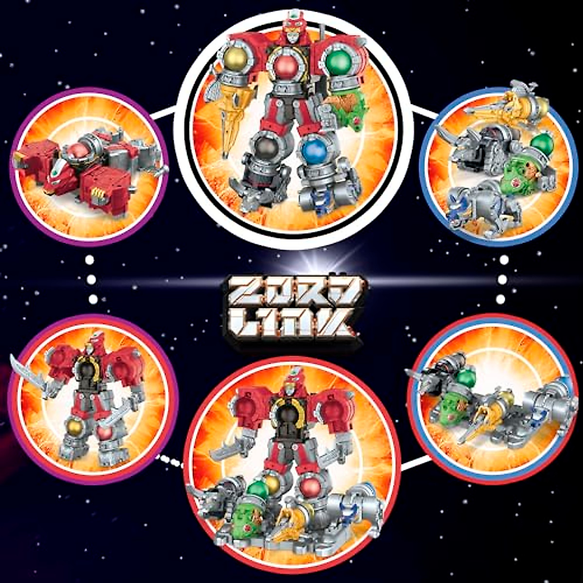 Power Rangers Cosmic Fury Cosmic Zord Mega Pack, Action Figure Toys for 4 Year Old Boys and Girls and Up (Amazon Exclusive)