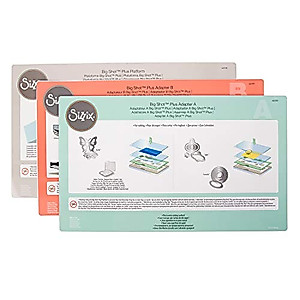 Sizzix Big Shot Plus Starter Kit 660341 Manual Die Cutting & Embossing Machine for Arts & Crafts, Scrapbooking & Cardmaking, 9” Opening