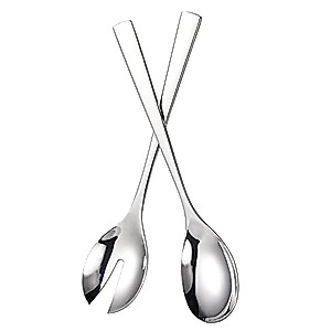 IMEEA Salad Servers 18/8 Stainless Steel Salad Serving Set Salad Fork and Spoon, 10-Inch