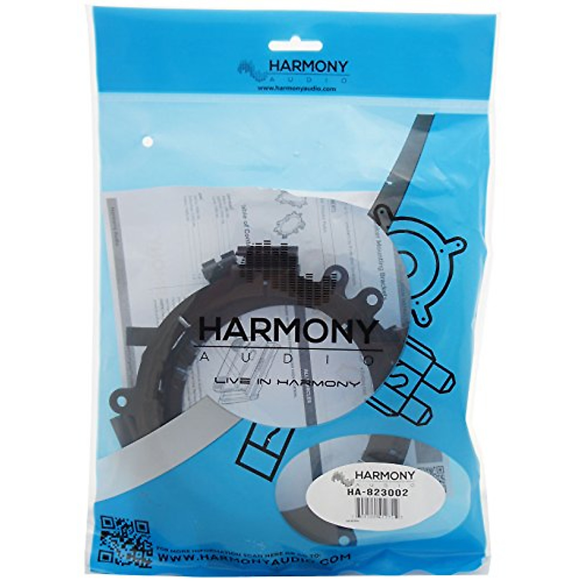 Harmony Audio Compatible with 1995-06 Chevy Tahoe HA-823002 Front Door 5.25" 6.5" Aftermarket Speaker Adapter Kit