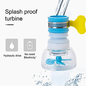 Faucet Filter 360 Degree Rotation Removable Splash-Proof Sturdy Sink Water Tap Nozzle Filter Kitchen Supplies Valentine's Day/Mother's Day/Wedding/Anniversary/Party/Christmas/Birthday Gifts (Green B)