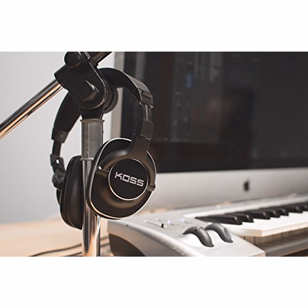 Koss Pro4S Full Size Studio Headphones, Black with Silver Trim