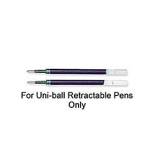 Uni-ball Signo Impact 207 RT Refills, Blue Ink, 1.0 Mm Bold Point, 6 Packs of Refills 65874 =12 refills