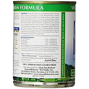 Natural Balance Vegetarian Formula Dog Food (Pack Of 12 13-Ounce Cans)