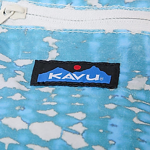 KAVU Waspusk Pouch Passport Crossbody Rope Sling - Ripple Tie Dye
