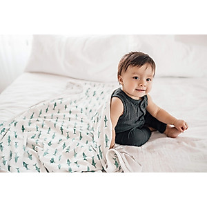 Copper Pearl Three-Layer Baby Blanket: Soft Baby Quilts for Boys and Girls | Breathable, Cozy, Toddler Blanket | Baby Quilt for Newborns | 46x46 Premium Polyester/Rayon | Pacific