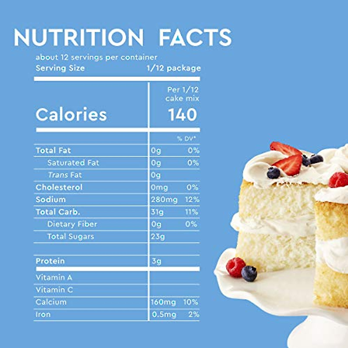 Duncan Hines Signature Perfectly Moist Angel Food Cake Mix, 16 oz