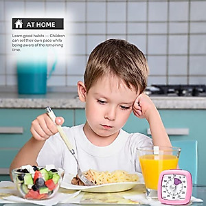 Secura 60-Minute Visual Timer, Silent Study Timer for Kids and Adults, Time Clocks, Time Management Countdown Timer for Teaching