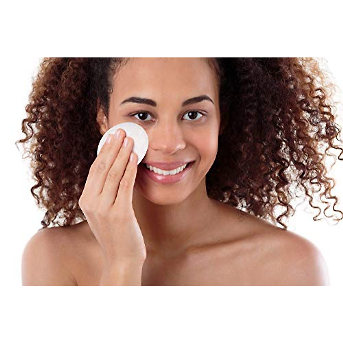 AnnaLisa 100% Pure Combed Cotton Rounds 3 Packs of 80 Hypoallergenic & Absorbing Cotton Pads for Face/Makeup/Nail Polish Removal |240-Piece Italian Round Facial Cleansing|