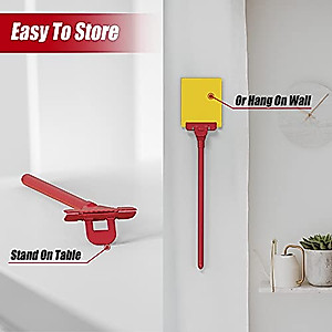 Slapstick Fly Swatter – Fly Catcher with Sticky Paper – Fly Trap for Flies, Mosquitos, Bugs – Efficient Fly Traps for Home – High Adhesive Power – Pack of 5 Adhesive Fly Strips - Now with Extra Packs