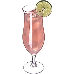 Carlisle FoodService Products Alibi Hurricane Glass for Restaurants, Catering, Kitchens, Plastic, 16 Ounces, Clear