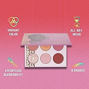 Juvia's Place Palette Blushed Rose - Rosy, Pinks, Rose-Gold, Shades of 6, Professional Eye Makeup, Pigmented Makeup Palette